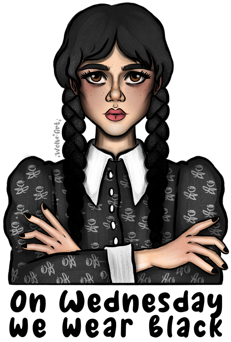 Wednesday Sticker – Bad Luck Co.